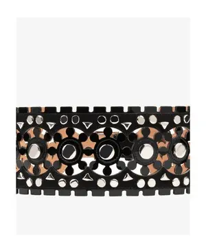 Alaïa Wide Waist Belt With Cut-out Details