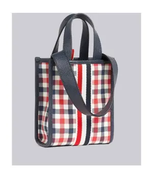 Thom Browne Mini Rwb-stripe Tote Bag