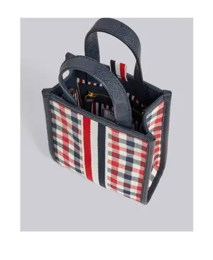 Thom Browne Mini Rwb-stripe Tote Bag