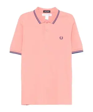 Comme Des Garçons Embroidered Polo Shirt - Pink