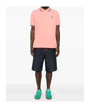 Comme Des Garçons Embroidered Polo Shirt - Pink