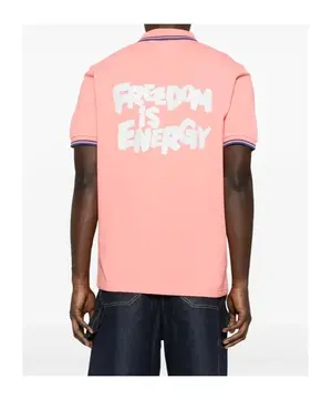 Comme Des Garçons Embroidered Polo Shirt - Pink
