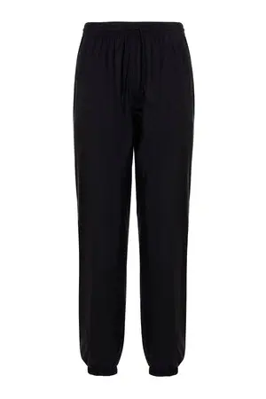 MSGM Logo Printed Drawstring Joggers - Black
