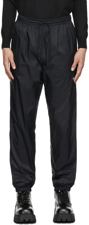 MSGM Logo Printed Drawstring Joggers - Black
