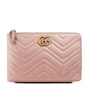 Gucci Gg Marmont Series Hand Pouch - Pink