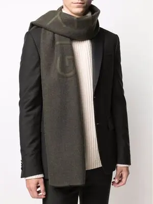 Givenchy Logo-print Knitted Scarf - Black