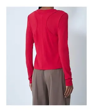 THE ROW Laye Long Sleeve Cotton T-shirt