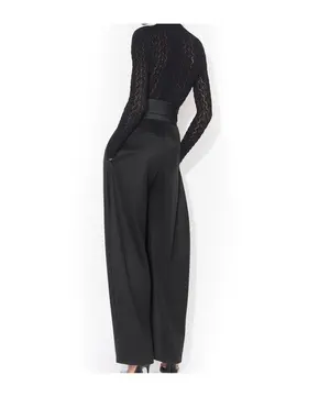 Alaïa High Neck Stretch Lace Bodysuit