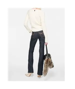 Acne Studios Bow Detail Flared Trousers