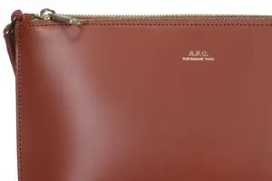 A.p.c. Sarah Logo Crossbody Bag - Brown