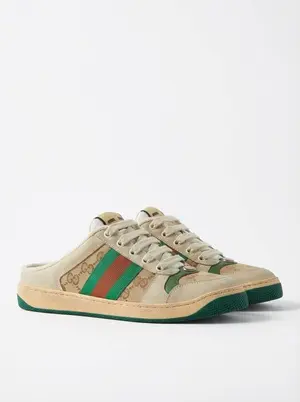 GUCCI Gucci Screener Lace-Up Mules