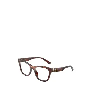 Dolce & Gabbana Full Rim Eyeglasses With Dg Logo Detail - Black
