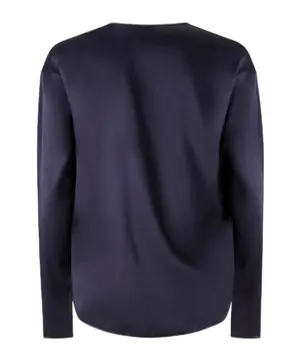 Pinko V-neck Long Sleeve Satin Blouse