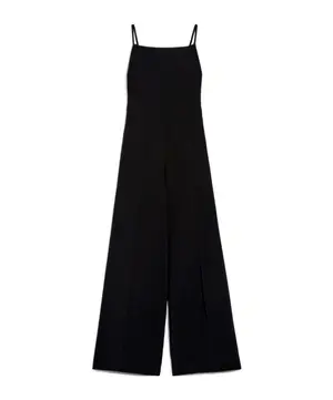 Max Mara Sleeveless Jumpsuit With Corset Detail - Black