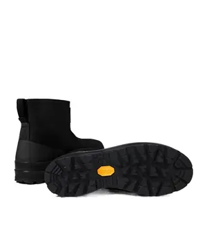 Stone Island Suede Rubber-band Boots - Black