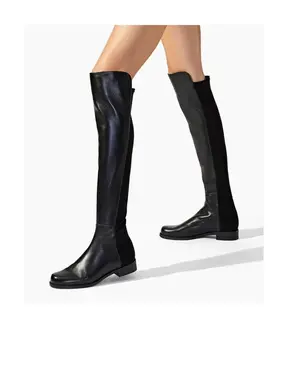 STUART WEITZMAN Over-the-knee Flat Boots - Black