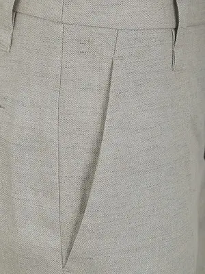 Brunello Cucinelli Lurex Wide-leg Trousers - Gray