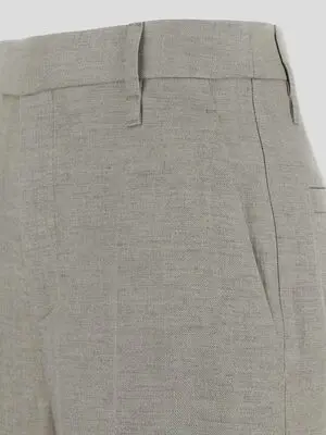 Brunello Cucinelli Lurex Wide-leg Trousers - Gray