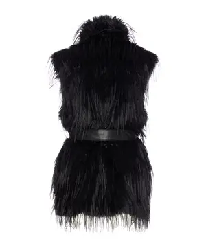 Pinko High-neck Belted Gilet