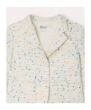 Bonpoint Tomas Tweed Blazer - White