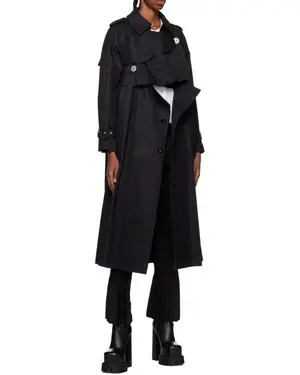 Sacai Pleated Logo Casual Pants