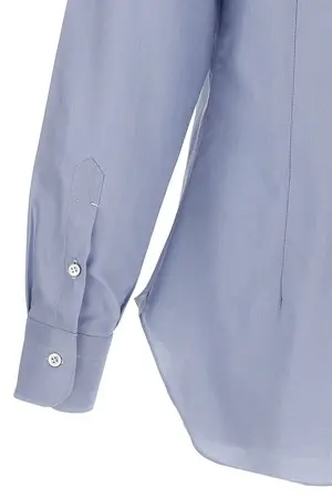 BARBA NAPOLI Buttoned Long-sleeved Shirt - Blue