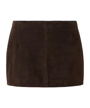 Nour Hammour Avery Suede Mini Skirt