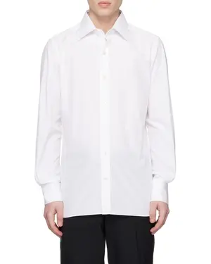 TOM FORD Buttoned Long-sleeved Shirt - White