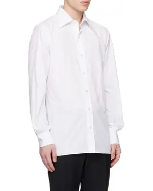 TOM FORD Buttoned Long-sleeved Shirt - White