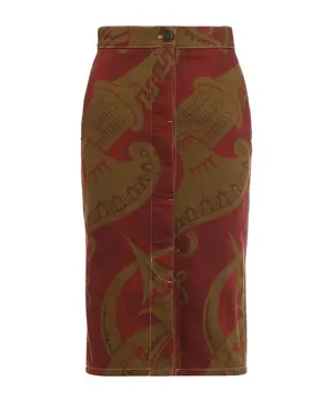 VIVIENNE WESTWOOD Graphic Printed Midi Skirt