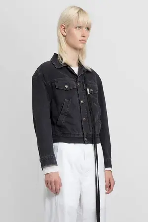 ANN DEMEULEMEESTER Logo Denim Jacket