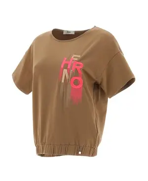 Herno Logo Embroidered Round Neck T-shirt