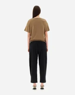 Herno Logo Embroidered Round Neck T-shirt