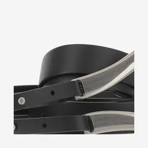 Bottega Veneta Double Strap Belt With Horseshoe Buckle - Multicolor