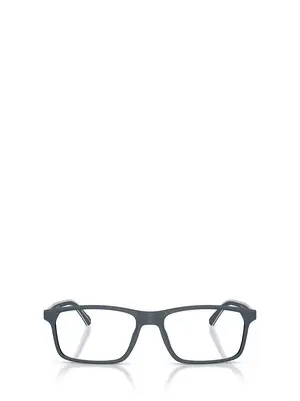 Emporio Armani Rectangular Frame Full Rim Eyeglasses - Gray
