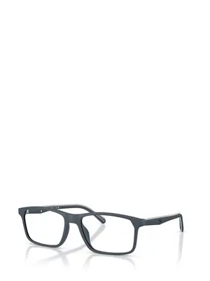 Emporio Armani Rectangular Frame Full Rim Eyeglasses - Gray