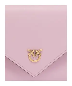 Pinko Love Birds Chain-linked Clutch Bag