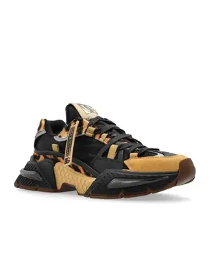 Dolce & Gabbana Airmaster Low-top Sneakers With Leopard Print