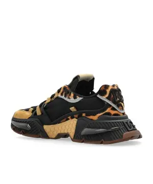 Dolce & Gabbana Airmaster Low-top Sneakers With Leopard Print