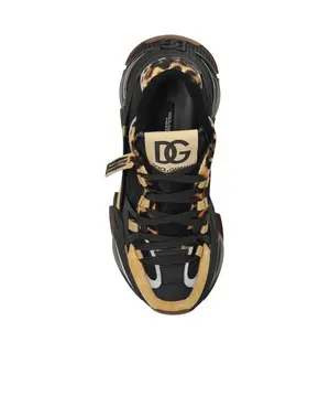 Dolce & Gabbana Airmaster Low-top Sneakers With Leopard Print
