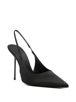 Paris Texas Lidia Pointed-toe Slingback Pumps - Black