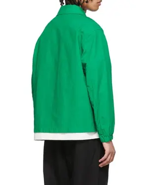 JIL SANDER Zip-up Cotton Jacket - Green