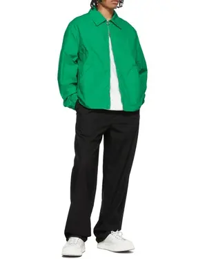 JIL SANDER Zip-up Cotton Jacket - Green