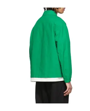JIL SANDER Zip-up Cotton Jacket - Green