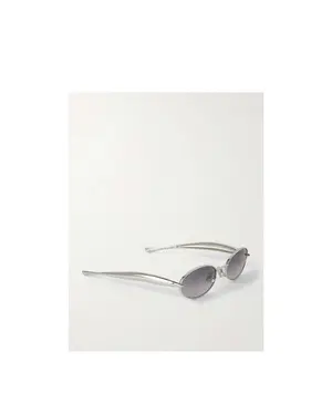 Bottega Veneta Oval Frame Sunglasses - Gray