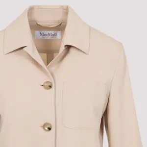 Max Mara Collared Button-up Shirt Jacket
