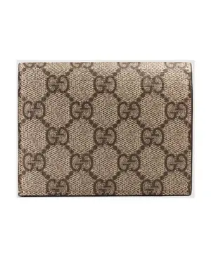 Gucci Gg Supreme Card Case With Cherries