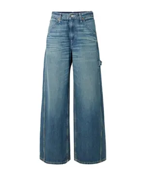 RE/DONE Mid Rise Wide Leg Jeans