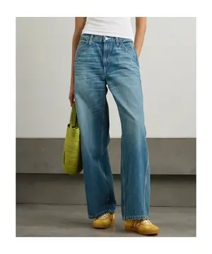 RE/DONE Mid Rise Wide Leg Jeans