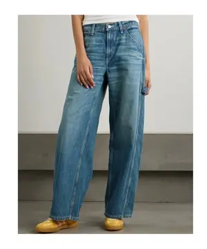 RE/DONE Mid Rise Wide Leg Jeans